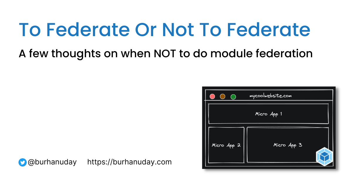 To Federate Or Not To Federate